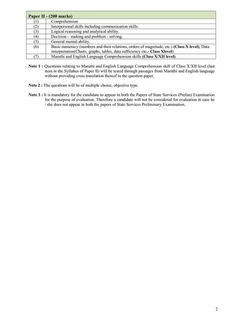 Mpsc Rajyaseva Syllabus 2024 Pdf Instapdf