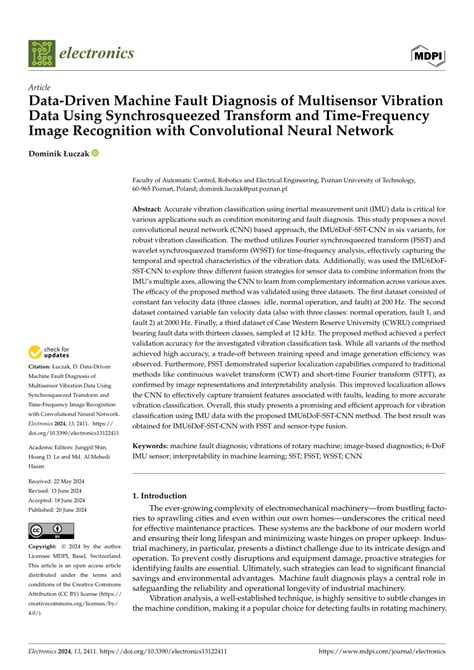 Pdf Data Driven Machine Fault Diagnosis Of Multisensor Vibration Data