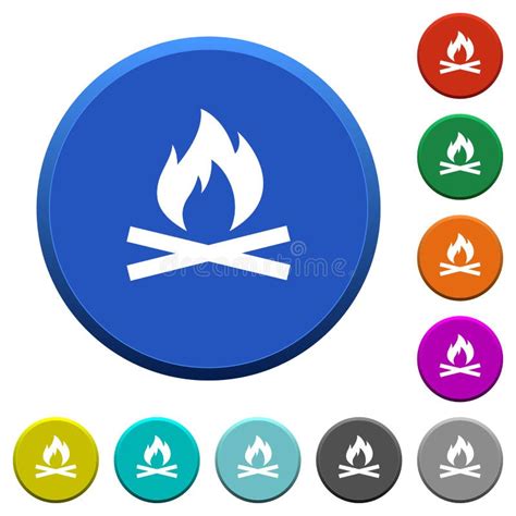 Fire Buttons Stock Vector Illustration Of Fire Clipart 4904015
