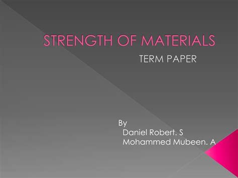 Statics And Strength Of Materials Formula Sheet Pdf