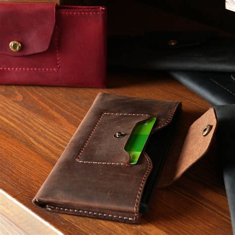 Leather Phone Wallet For Women Personalized Cell Phone Purse Etsy