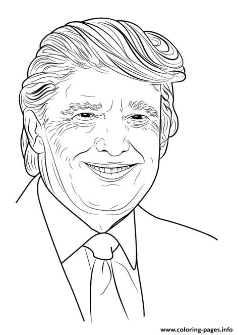 Donald Trump Pic Drawing Drawing Skill