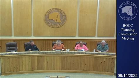 September 14 2022 Putnam County Bocc Meeting Cont 400 Pm Youtube