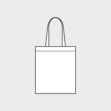 Tote Bag Outline Vector Art Icons And Graphics For Free Download