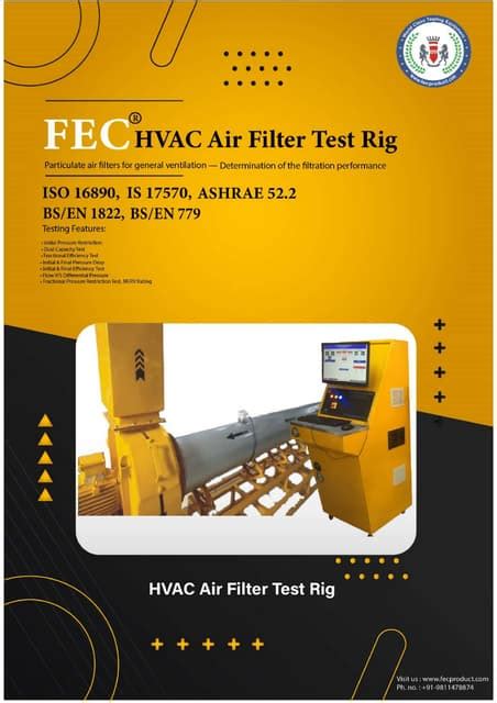 Ashrae 52 2 Hvac Air Filter Test Equipment Pdf