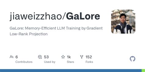 Github Jiaweizzhaogalore Galore Memory Efficient Llm Training By