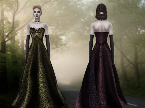 Simaliciouss Cursed Dress Sims 4 Cc Vampire Dress Sims 4 Cc Goth