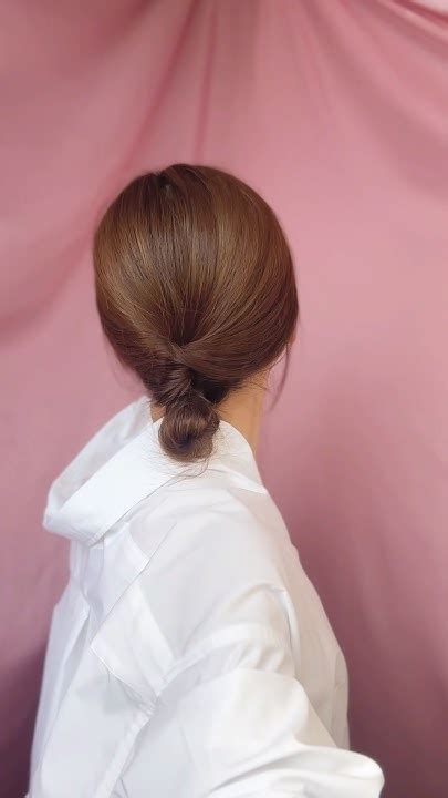 중단발 거지존 로우번 묶는 방법 Shorts Youtube