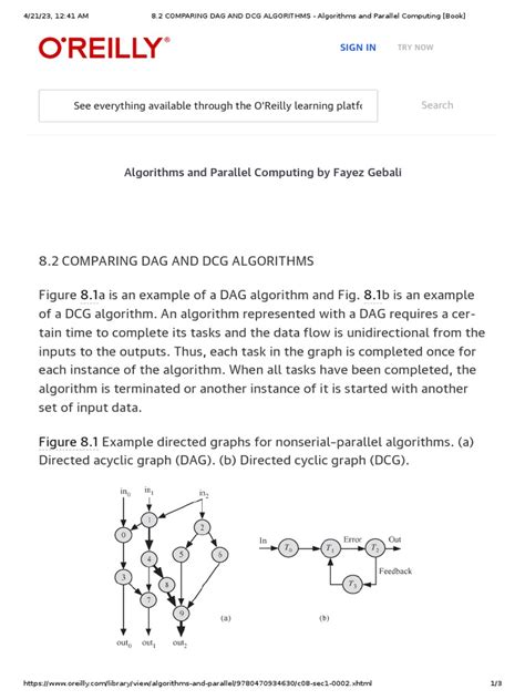 8 2 comparing dag and dcg algorithms algorithms and parallel