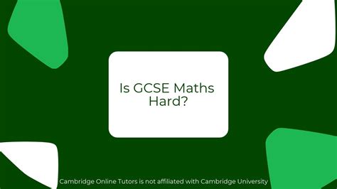 Is Gcse Maths Hard The Difficulties Of Gcse Math Questions Cambridge Online Tutors