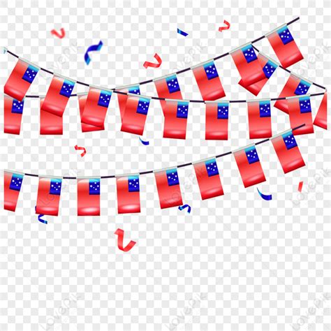 Waving Small Flag Of Samoa National Flag Celebration National Day Png Free Download And Clipart