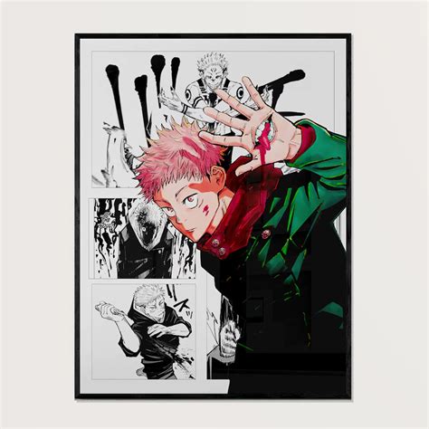 Jujutsu Kaisen Poster Manga Art Anime Wall Poster Minimalist