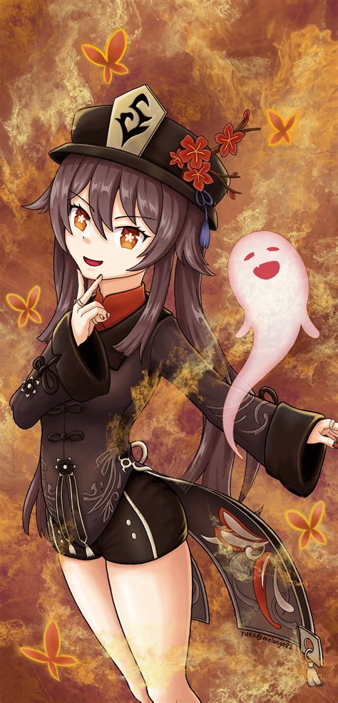 My Drawing Of Hu Tao Scrolller