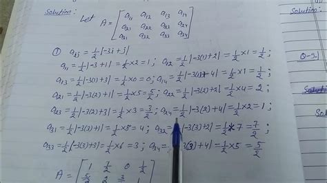 construct a 3×4 matrix whose elements are given by 1 aij 1 2 3i