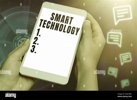 Sign Displaying Smart Technology Internet Concept Used To Protect And Prevent Errors In Hard