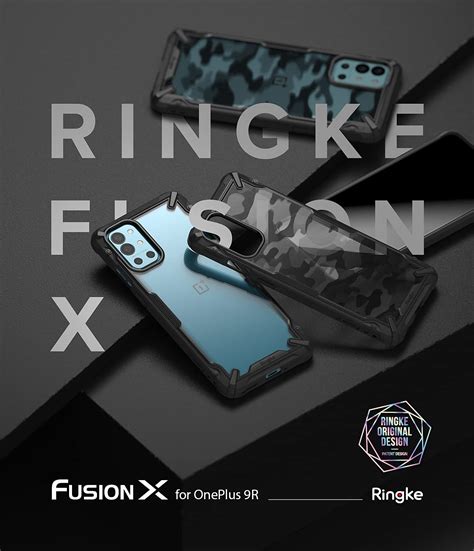 Oneplus 9r Back Cover Case Fusion X Camo Black
