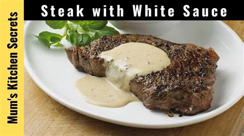 Beef Steak With White Sauce Steak Beef Steak Recipe Youtube