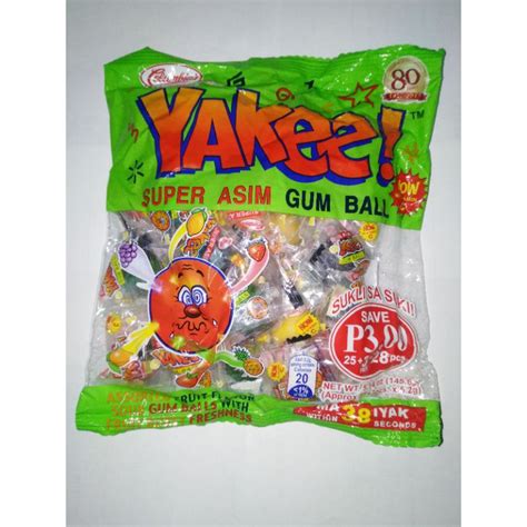 Yakee Super Asim Gum Ball 27 Pcs 252 Sold Per Pack Shopee Philippines