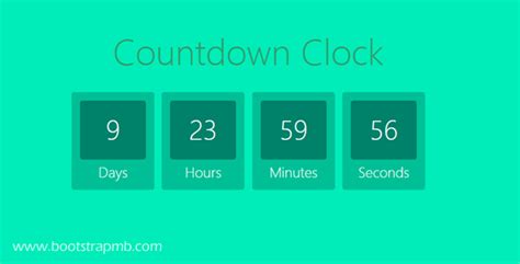 倒计时网页模板 倒计时前端特效插件代码下载