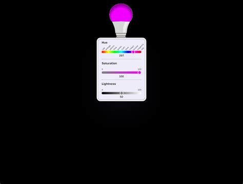 可爱灯泡创意颜色编辑器设计 17素材网
