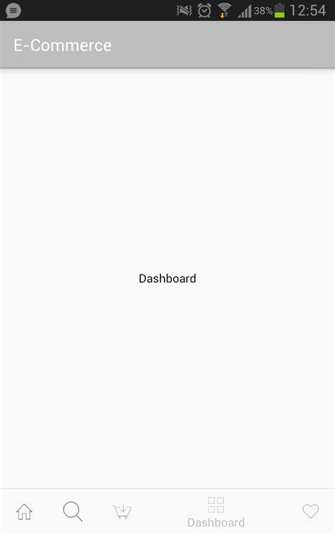 Android Bottom Navigation Menu With Fragment Activity For Each