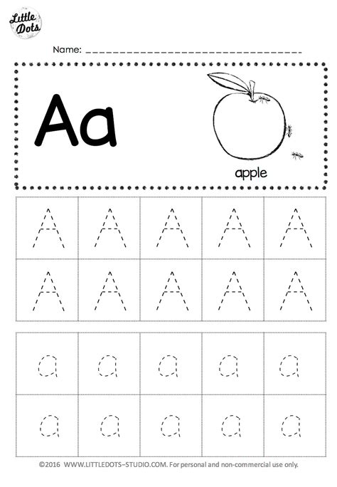 Free Printable Tracing Worksheet