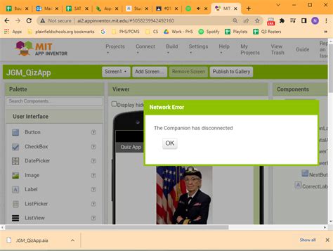 Basic Quiz App Crashes Companion Load General Discussion Mit App Inventor Community