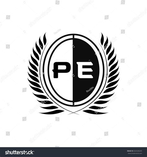 P E Logo Stock Vector Royalty Free 664328245 Shutterstock