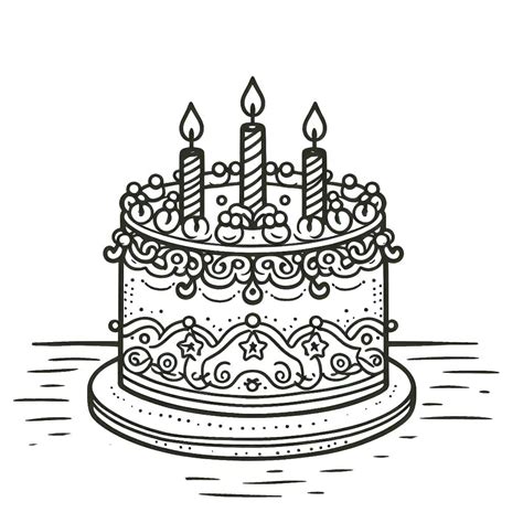 생일 케이크 색칠 공부 Kr에서 무료 색칠 공부 생일 케이크 색칠 공부 Kr에서 무료 색칠 공부