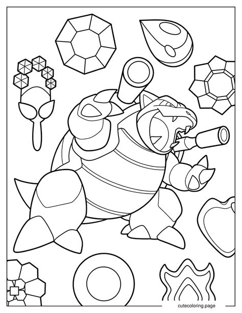 Blastoise Coloring Pages20 Free Printable Coloring Pages Cute
