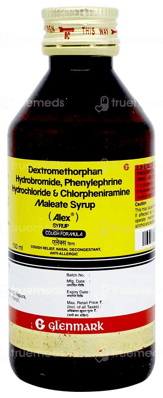 Alex Syrup Uses Side Effects Price And Substitutes