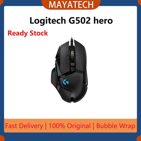 【ready Stock】logitech G502 Hero High Performance Rgb 11 Programmable Buttons Wired Gaming Mouse