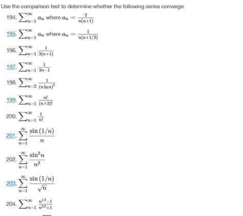 solved use the comparison test to determine whether the