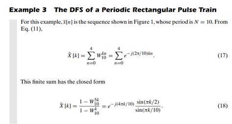 example 3 ﻿the dfs of a periodic rectangular pulse