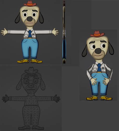 Fant Art I Made A Papa Parappa Model This Model Has 2 614 Vertices And 4 674 Triangles And 2