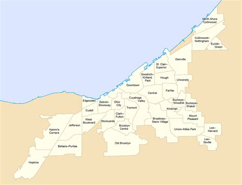 Map Of Cleveland Ohio Neighborhoods Maps Of Ohio