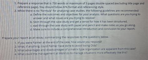 Solved 1. Prepare a response that is 750 words or maximum of | Chegg.com