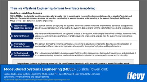 ppt model based systems engineering mbse 33 slide ppt powerpoint