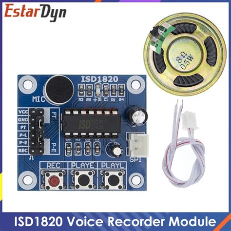 Isd1820 Voice Recording Recorder Module With Mic Sound Audio Loudspeaker