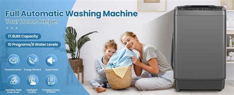 Nictemaw Portable Washing Machine 17 8lbs Portable Washer