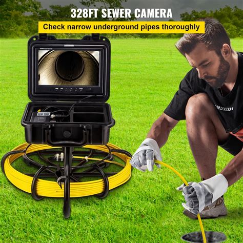 Vevor Sewer Camera 328ft 100m Cable Waterproof Ip68 Sewer Video