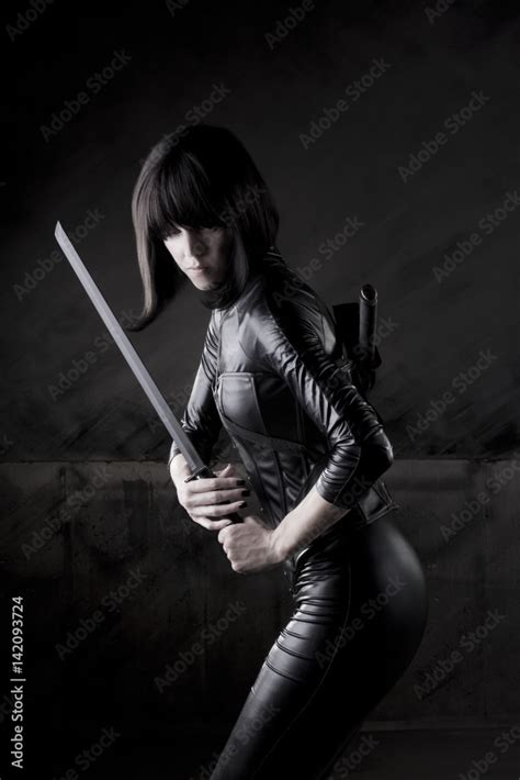 Sexy Assassin Female Model Stock Photo Adobe Stock