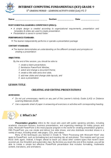 1st Gp Icf 9 Lag1 3 Melc 1 2 Creating And Editing