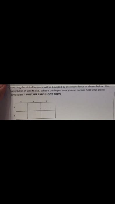 solved a rectangular plot of farmland will be bounded by an