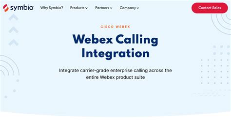 Cisco Webex Calling PSTN VoIP Carrier Symbio