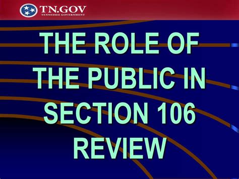 Ppt A Beginners Guide To Successful Completion Of The Section 106 Review Process Powerpoint