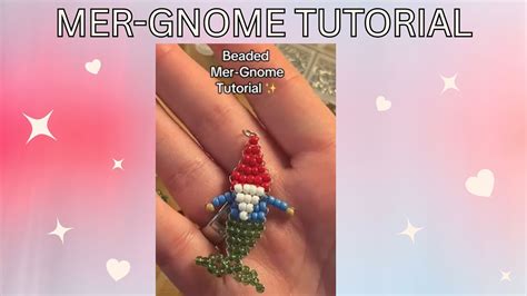 Beaded Mer Gnome Tutorial Step By Step Youtube
