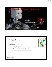 System Identification Techniques For Modeling And Analyzing Course Hero