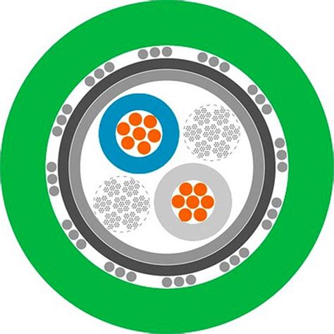 A Cross Section Of The Lapp T1 Industrial Ethernet Cable With One Twisted Pair For Spe