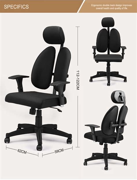 Ergonomic Split Back Chair W Headrest Crazy Sales